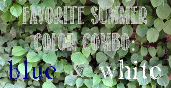 In Front of the Ivy: My Favorite Summer Color Combo